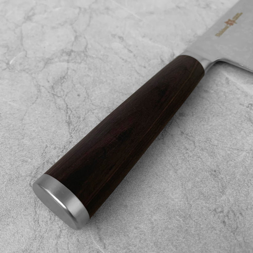 Shikisai Miyako Damascus Western Deba 165mm | Japanese Kitchen Knife ...