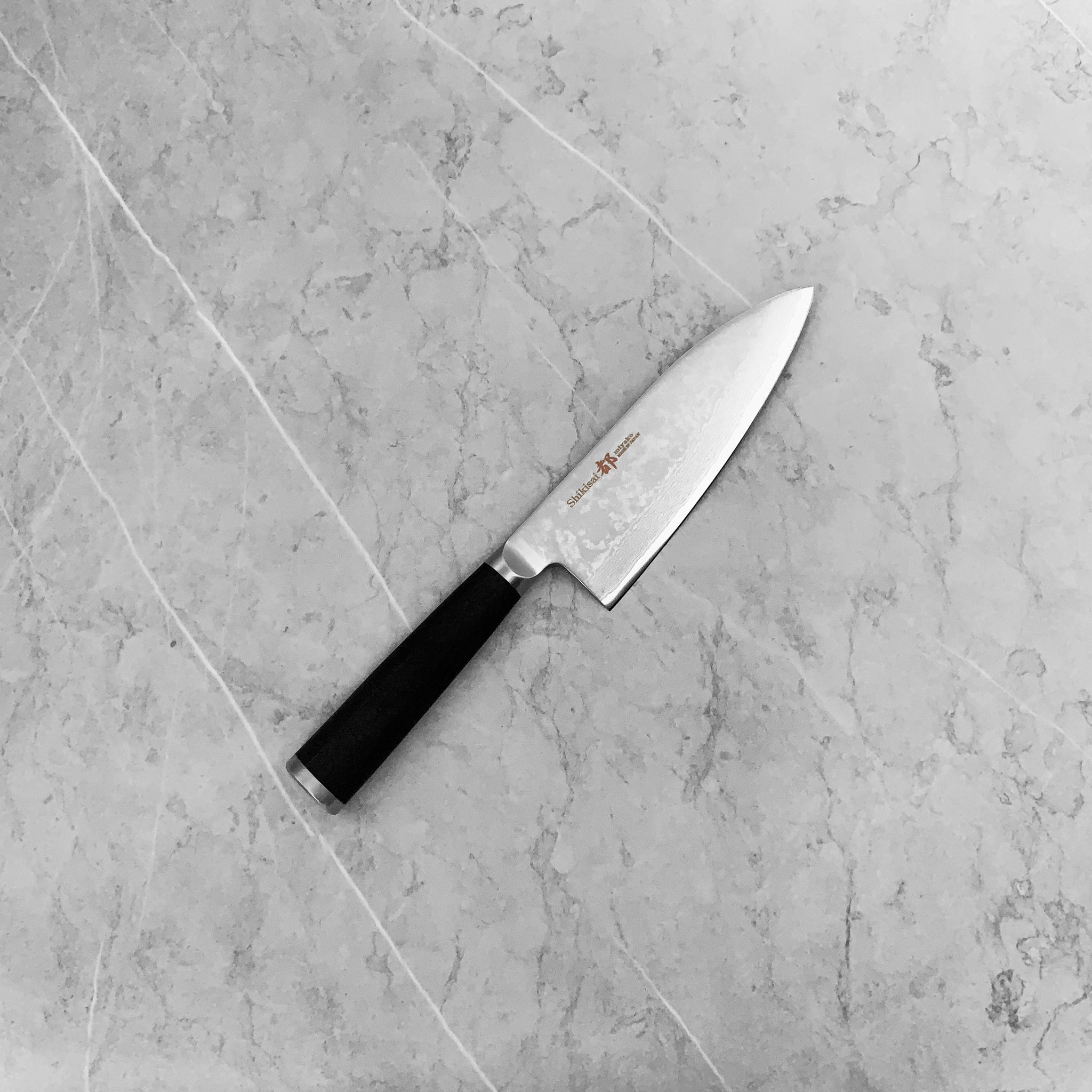 Shikisai Miyako Damascus Western Deba 165mm | Japanese Kitchen Knife ...